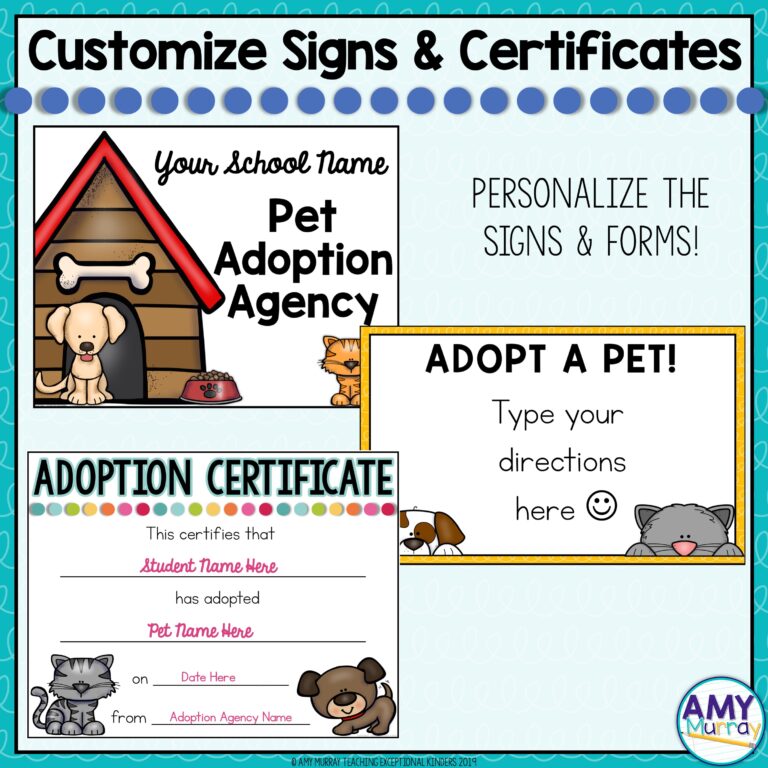Adopt A Pet Reading Buddy | Pretend Pet Adoption Pack - Teaching ...