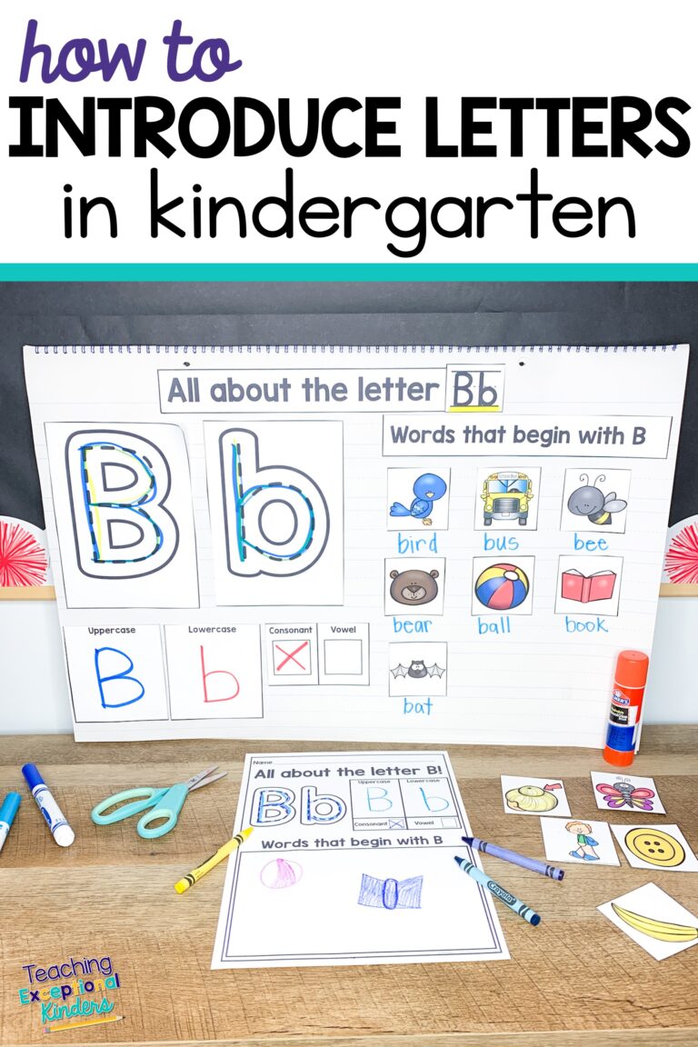 How to Introduce Letters in Kindergarten - Teaching Exceptional Kinders