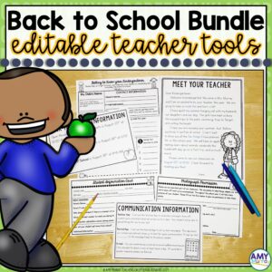 Back to School Forms Bundle - Teaching Exceptional Kinders