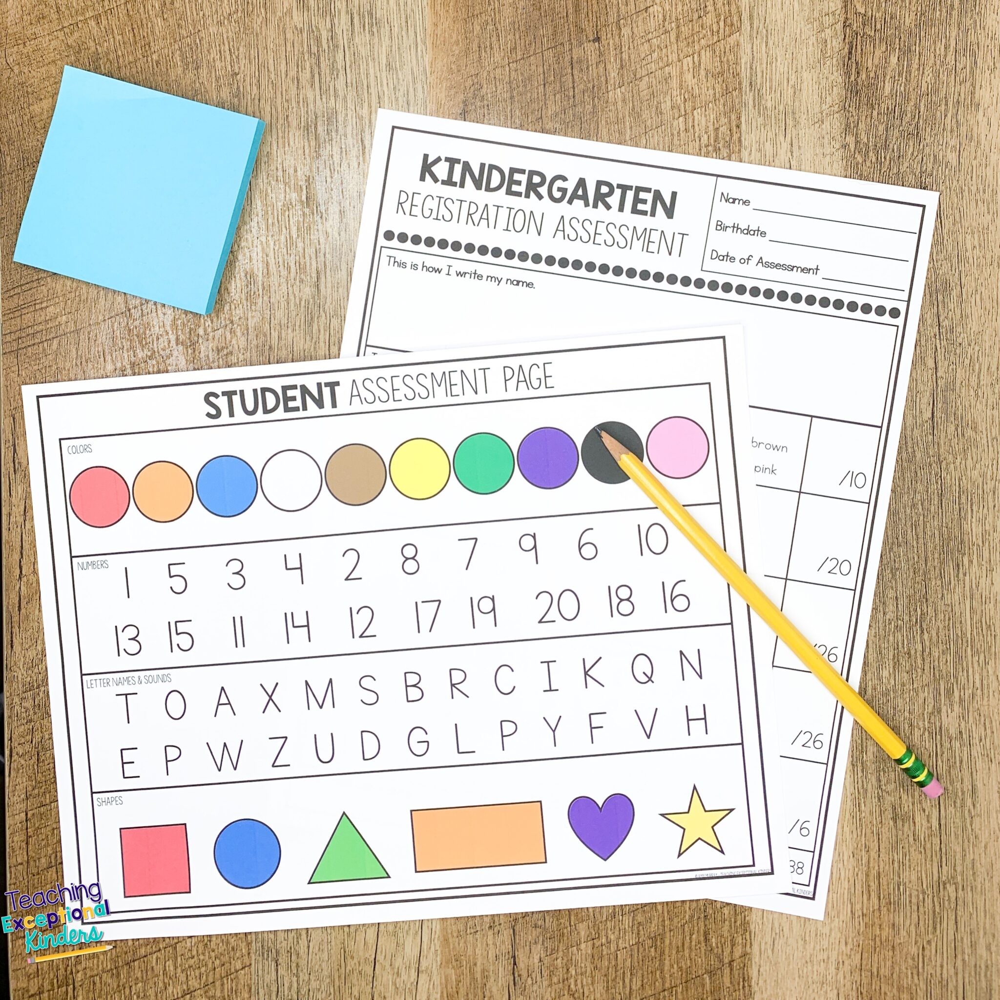 Editable Assessment Screening Tools for Kindergarten Readiness Skills ...