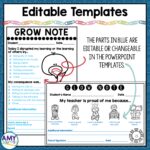 Glow and Grow Notes Bundle | Editable Behavior Notes to Send Home to ...