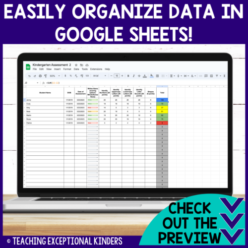 Editable Assessment Screening Tools for Kindergarten Readiness Skills ...