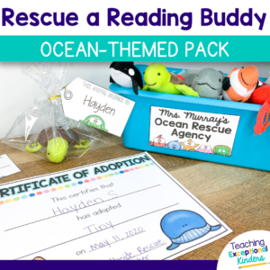 Adopt a Reading Buddy Ocean Theme | Pretend Pet Adoption - Teaching ...