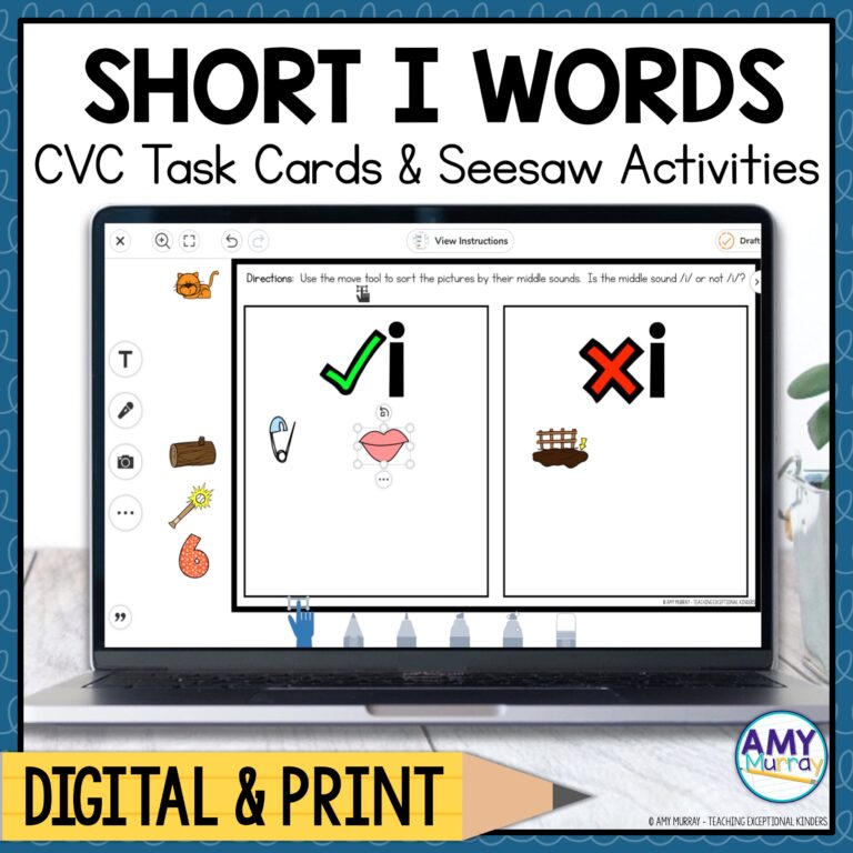 CVC Word Worksheets Printables - Teaching Exceptional Kinders