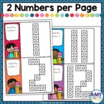 Snap Cube Number Building Mats | Fine Motor Math Center - Teaching ...
