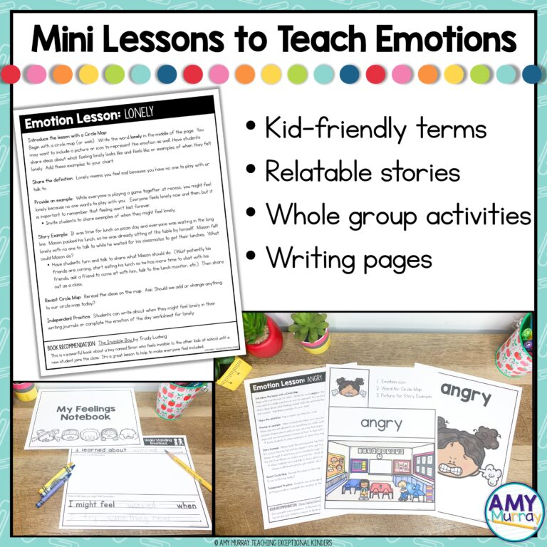 Emotions and Feelings Lessons and Check In for SEL Bundle - Teaching ...