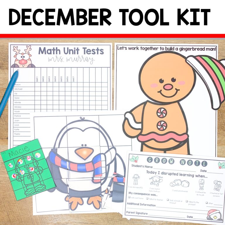 3 Simple Kindergarten Classroom Management Ideas for December ...