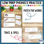 CVC Word Printable Centers - Teaching Exceptional Kinders