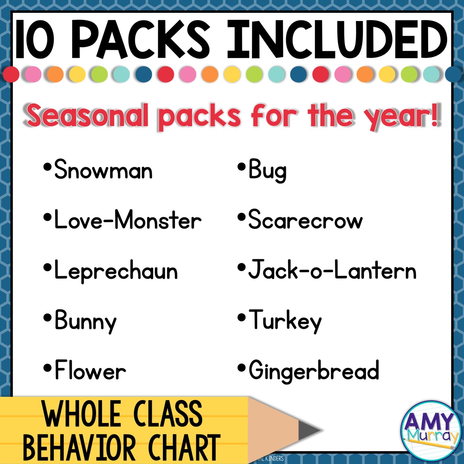Whole Class Behavior Management Build a Reward Chart Seasonal Bundle ...