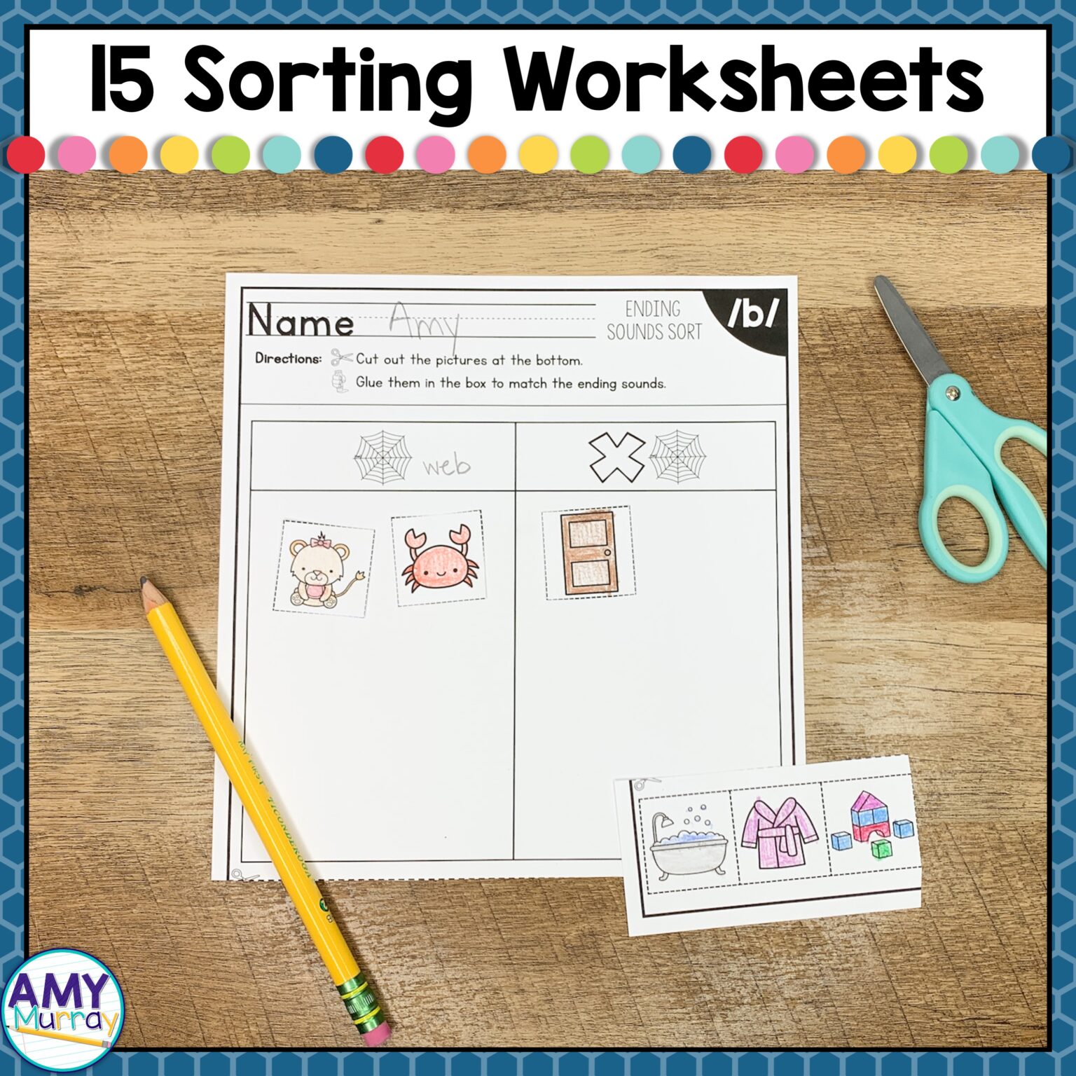 Ending Sounds Worksheets and Activities | Phonemic Awareness Printables ...