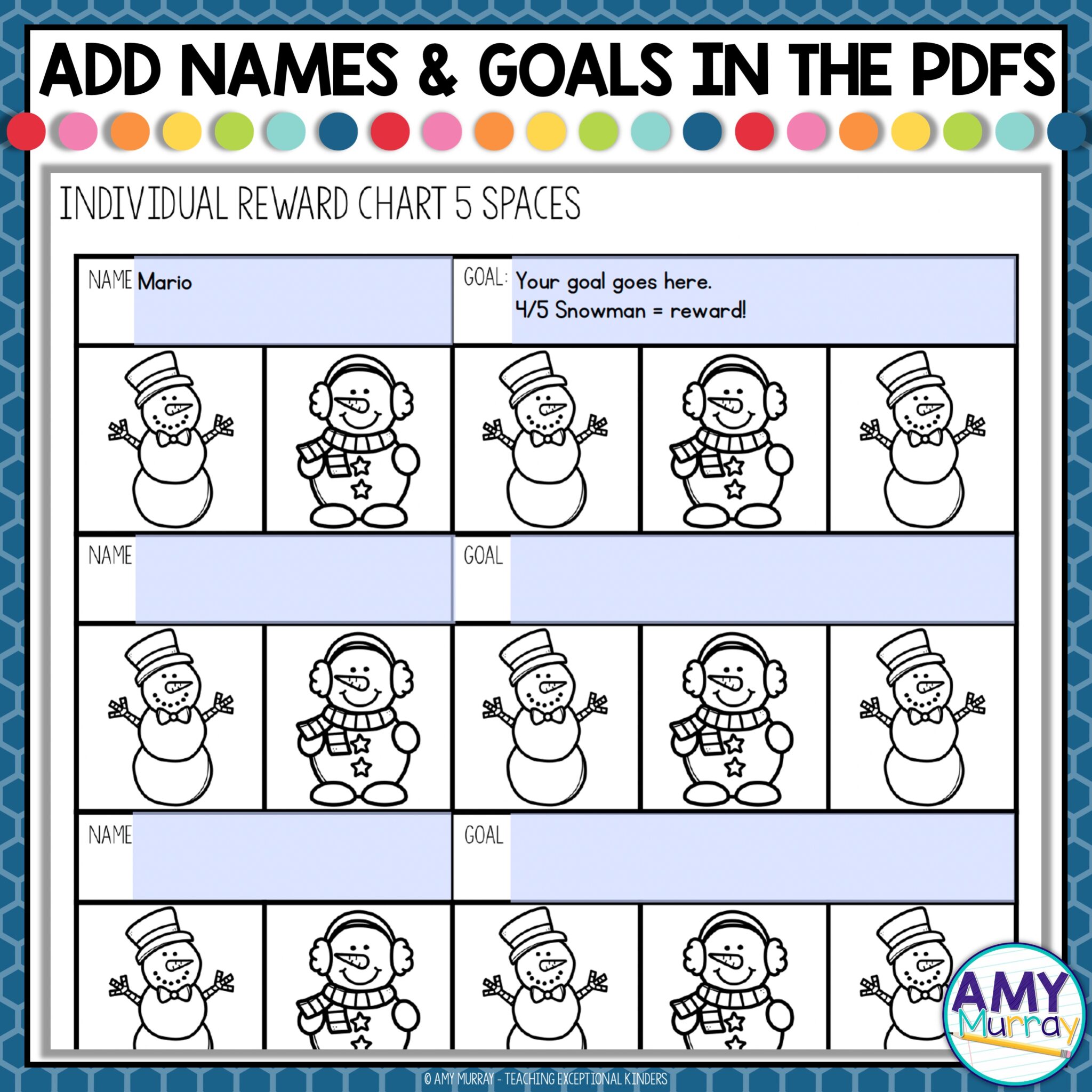Positive Behavior Sticker Charts and Individual Behavior Charts Bundle ...