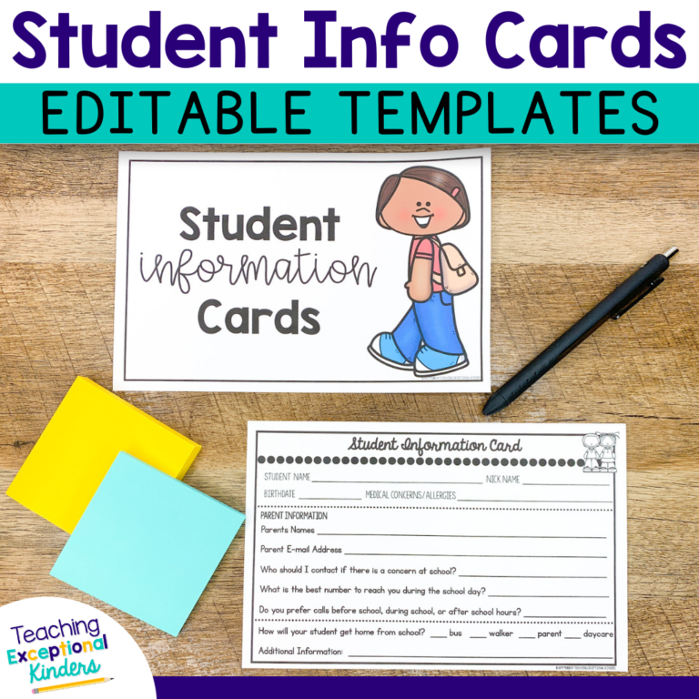 Practical Tips for Gathering Student Information - Teaching Exceptional ...