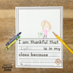 Thankful Writing Project for Kindergarten - Teaching Exceptional Kinders