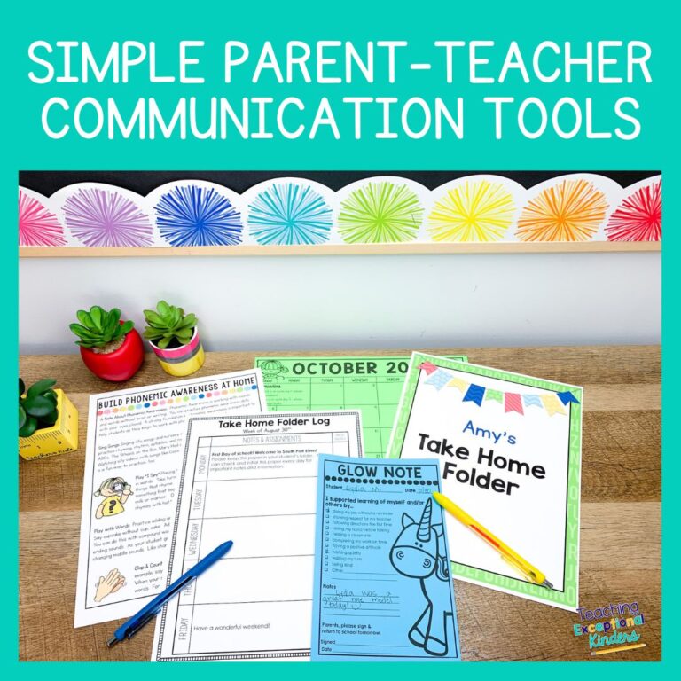 Simple Parent-Teacher Communication Tools - Teaching Exceptional Kinders