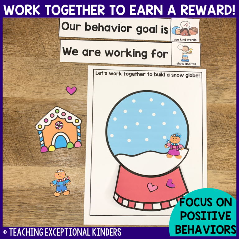 Whole Class Reward System Reward Charts Snow Globe Version - Teaching ...
