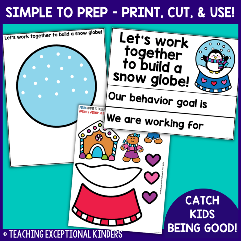 Whole Class Reward System Reward Charts Snow Globe Version - Teaching ...