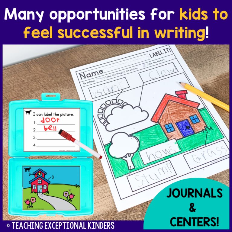 Labeling Writing Unit for Teaching Beginning Writers - Teaching ...
