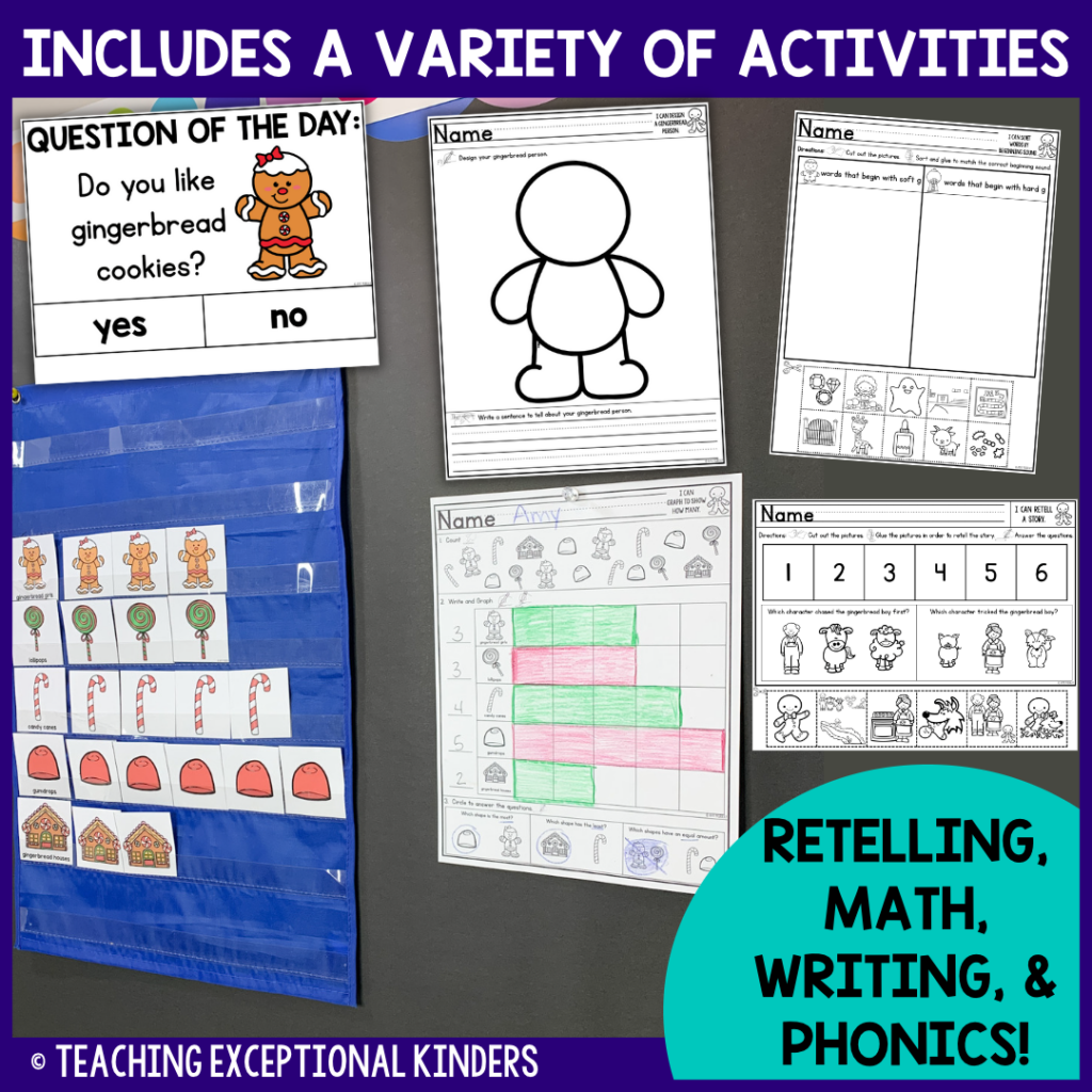 Gingerbread Man Printables and Lesson Plans - Teaching Exceptional Kinders