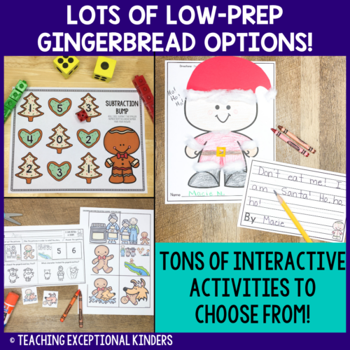 Gingerbread Man Activities Bundle - Teaching Exceptional Kinders