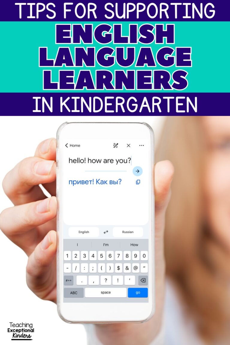 Tips for Supporting English Language Learners in Kindergarten ...