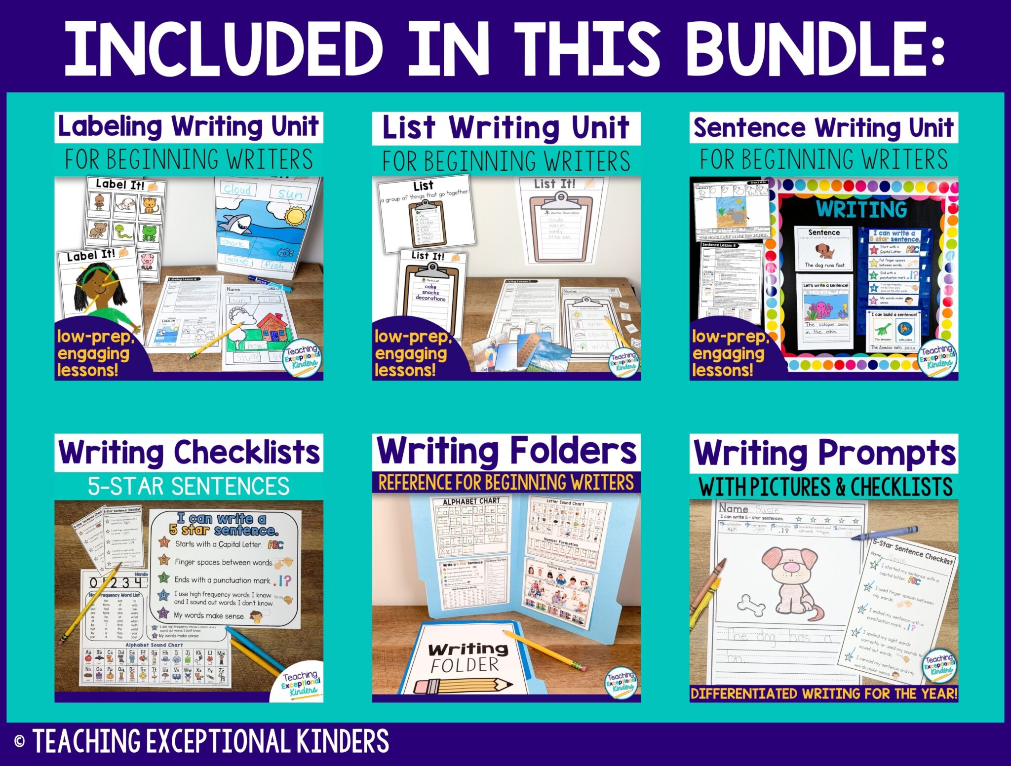 Beginning Writers Bundle - Teaching Exceptional Kinders