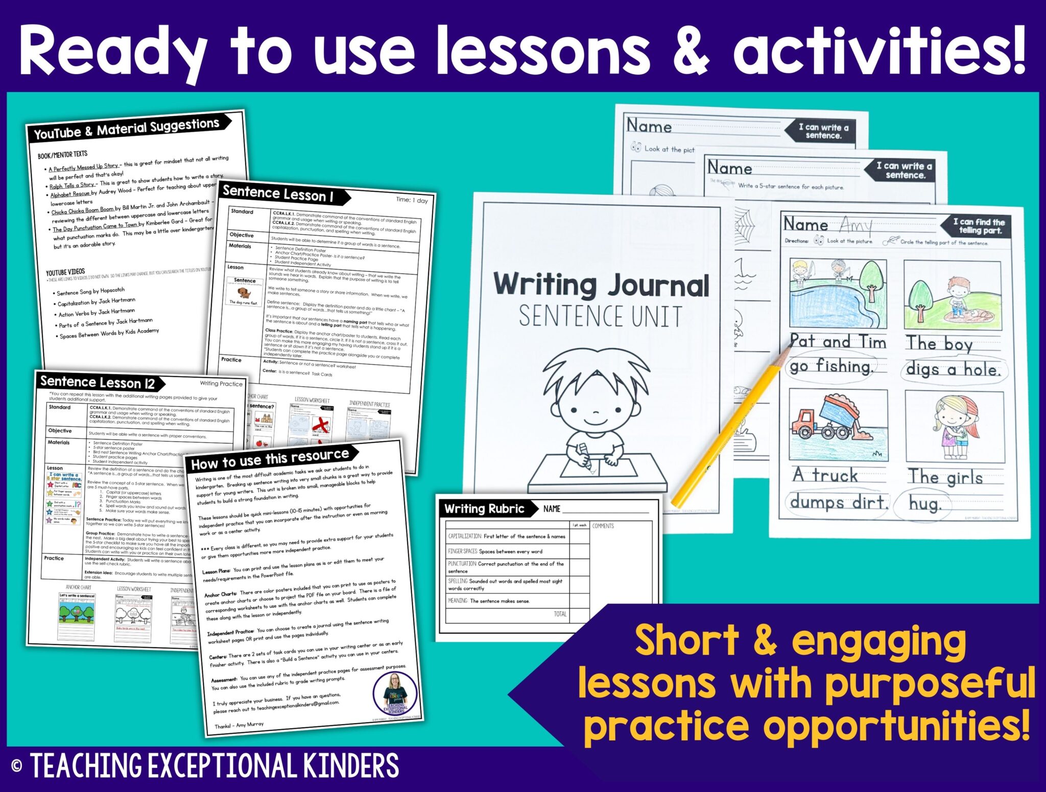 Beginning Writers Bundle - Teaching Exceptional Kinders