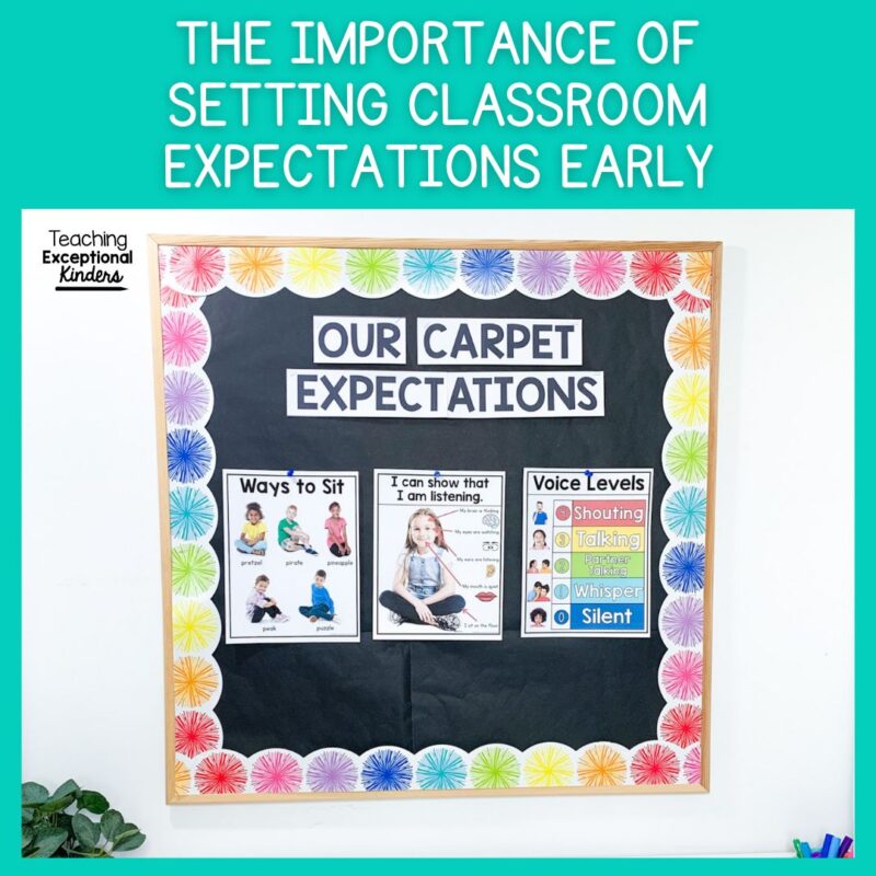 The Importance of Setting Classroom Expectations Early - Teaching ...