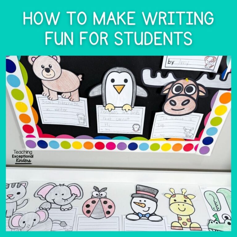 How to Make Writing Fun for Students - Teaching Exceptional Kinders