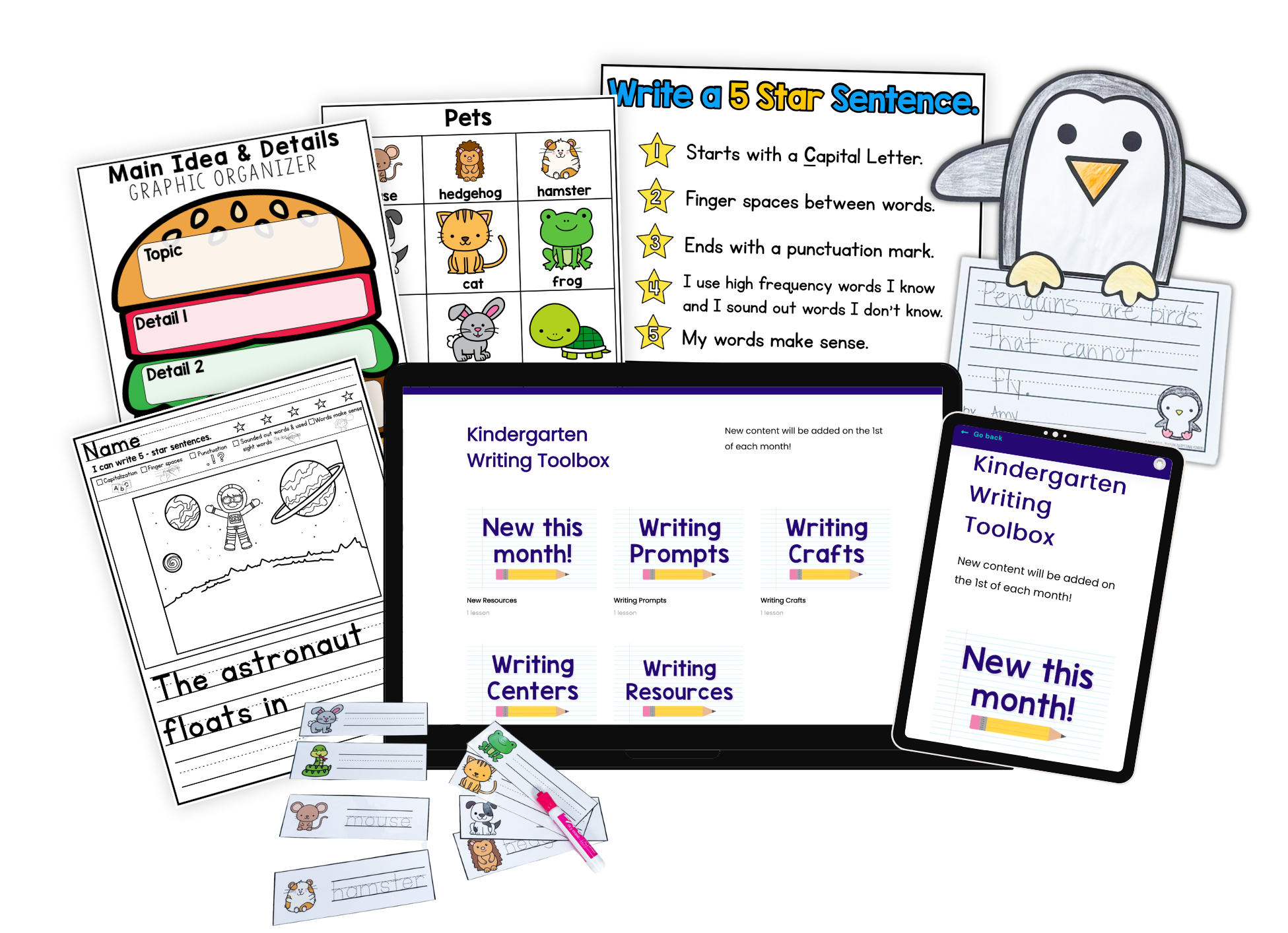A Look Inside the Kindergarten Writing Toolbox Membership - Teaching ...