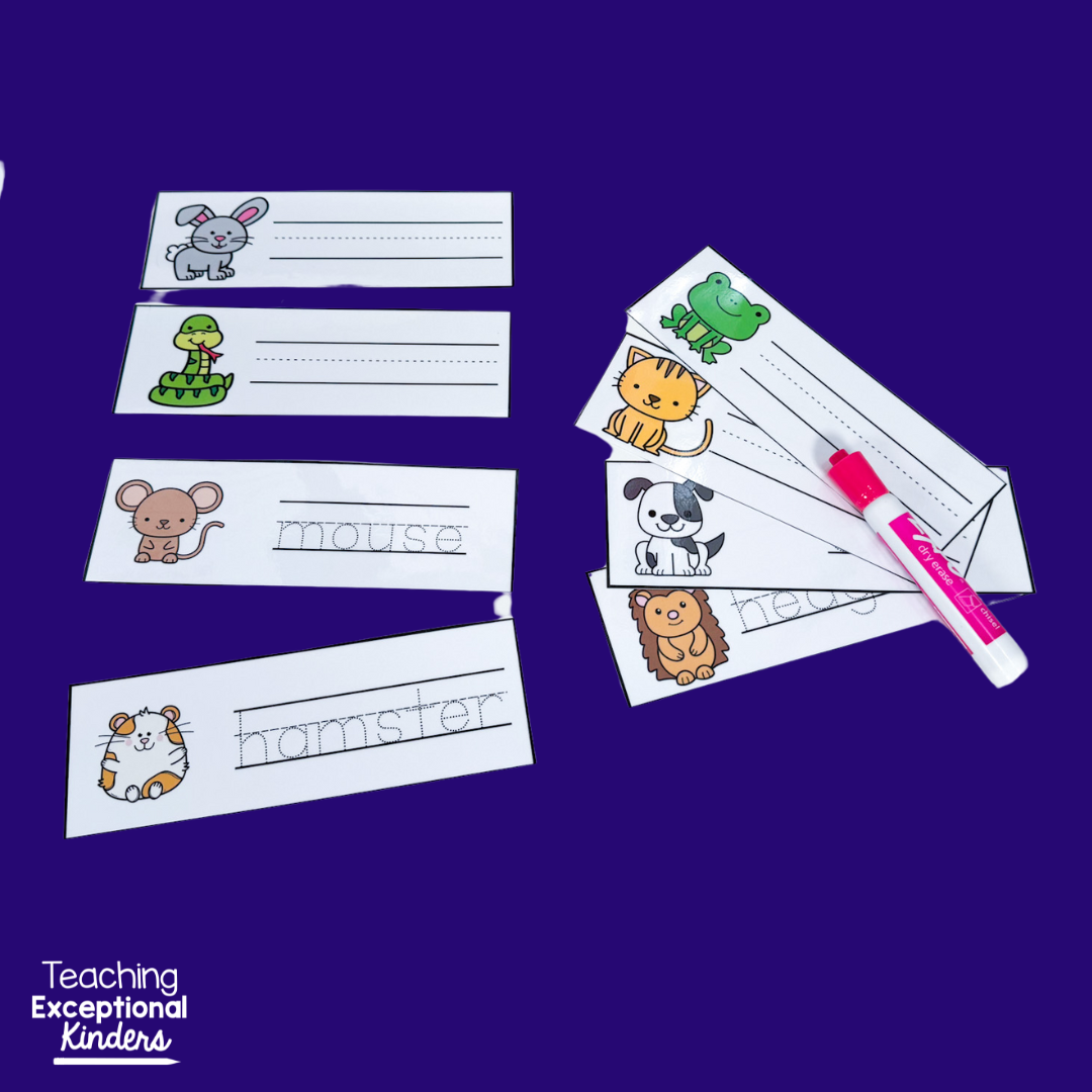 Writing Center Activities for Kindergarten - Teaching Exceptional Kinders
