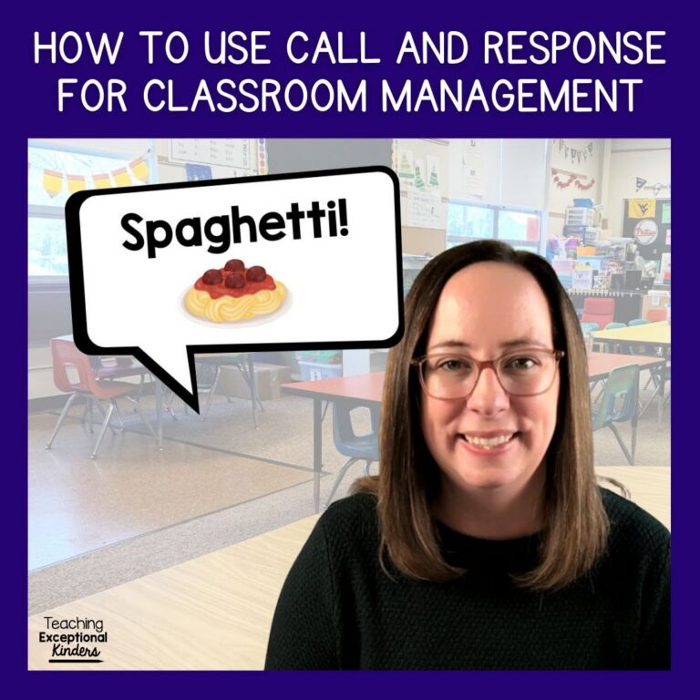 How to Use Call and Response for Classroom Management - Teaching ...