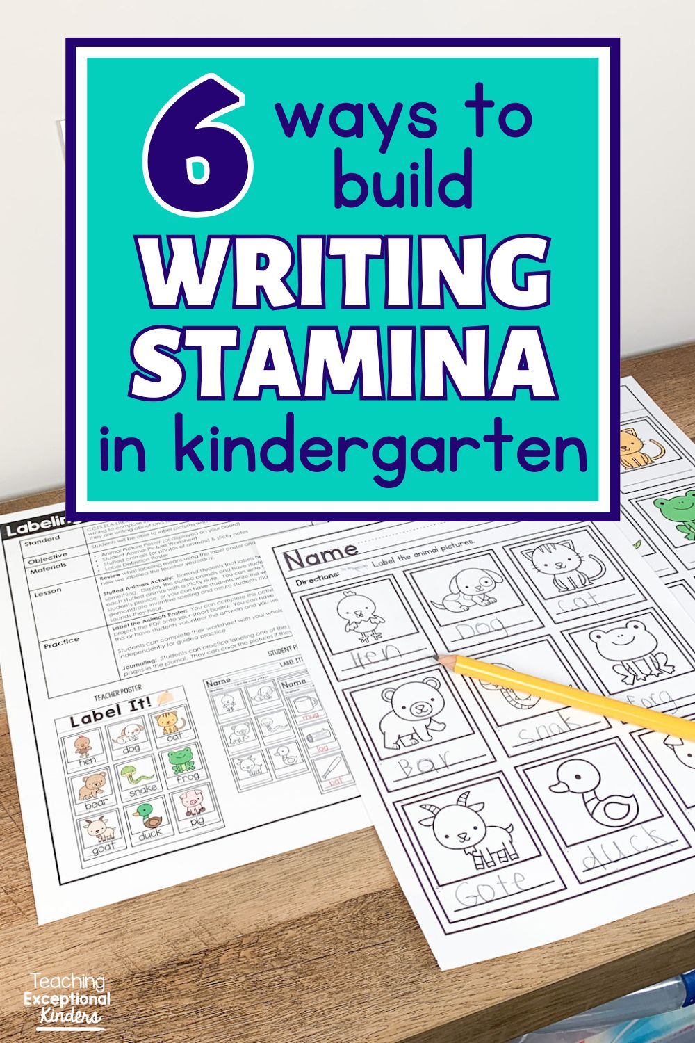 How to Build Writing Stamina in Kindergarten - Teaching Exceptional Kinders