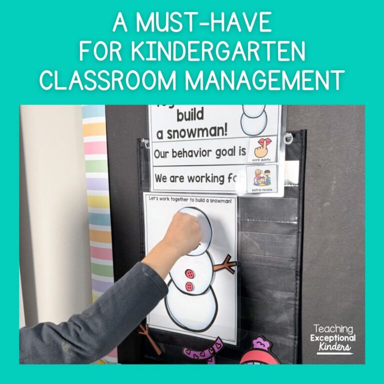 A Must-Have for Kindergarten Classroom Management - Teaching ...